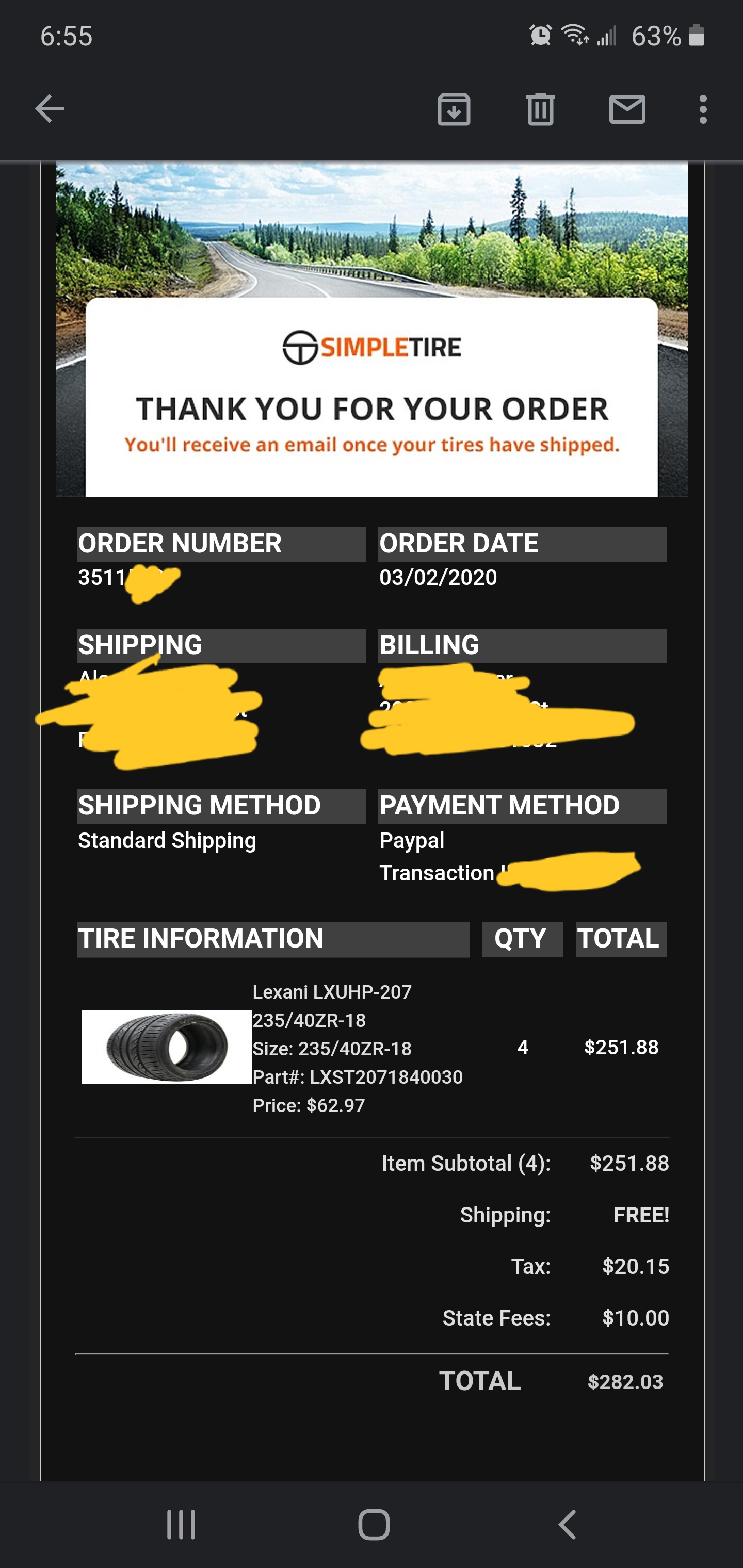 SimpleTire Reviews - 455 Reviews of Simpletire.com | Sitejabber