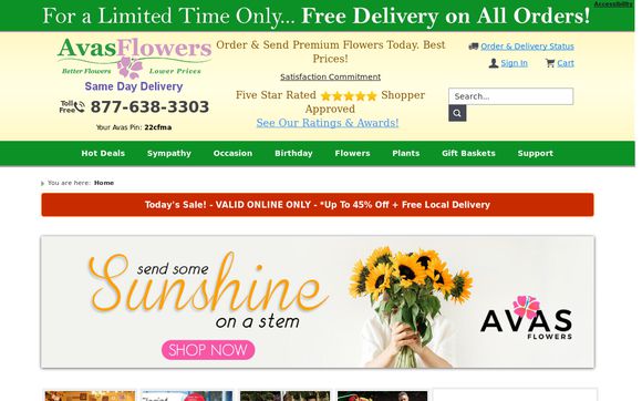 AvasFlowers Reviews - 23 Reviews of Avasflowers.com | Sitejabber